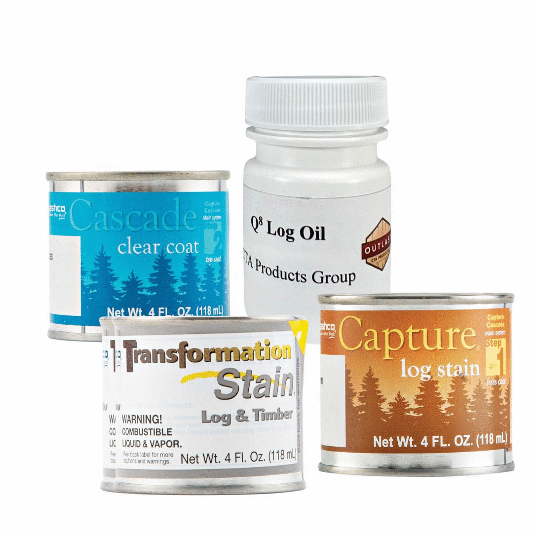 Log Home Stain Samples | Order Samples for Log Home Stain Colors ...