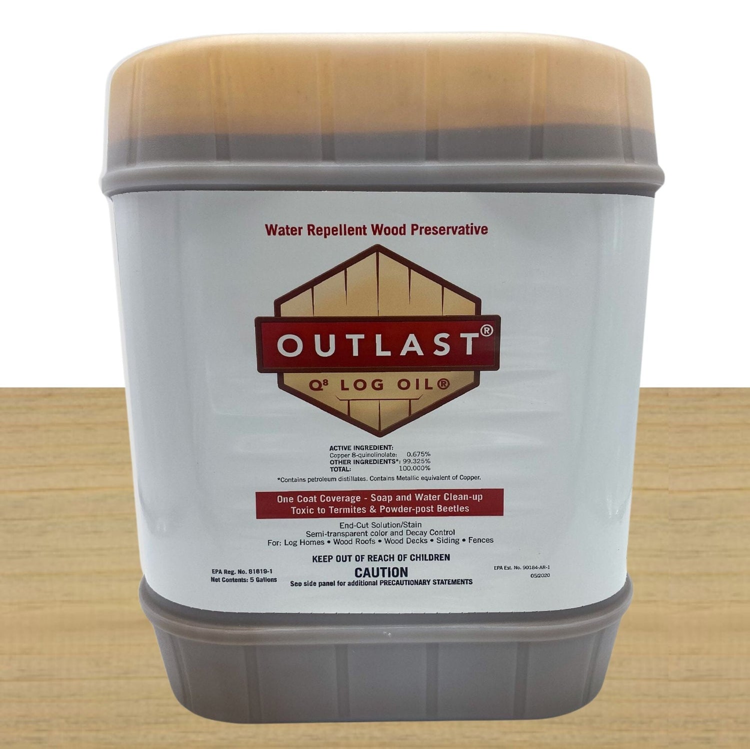 Outlast Q8 Log Oil (5 Gallons) | One Coat Q8 Exterior Log Oil - Western ...