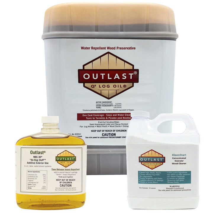 Outlast Q8 Log Oil (5 Gallons) | One Coat Q8 Exterior Log Oil - Western ...