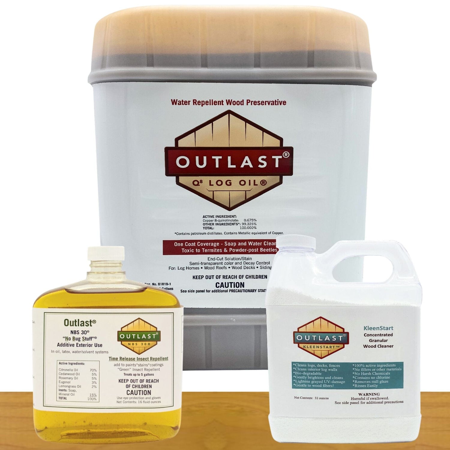 Outlast Q8 Log Oil (5 Gallons) | One Coat Q8 Exterior Log Oil - Western ...
