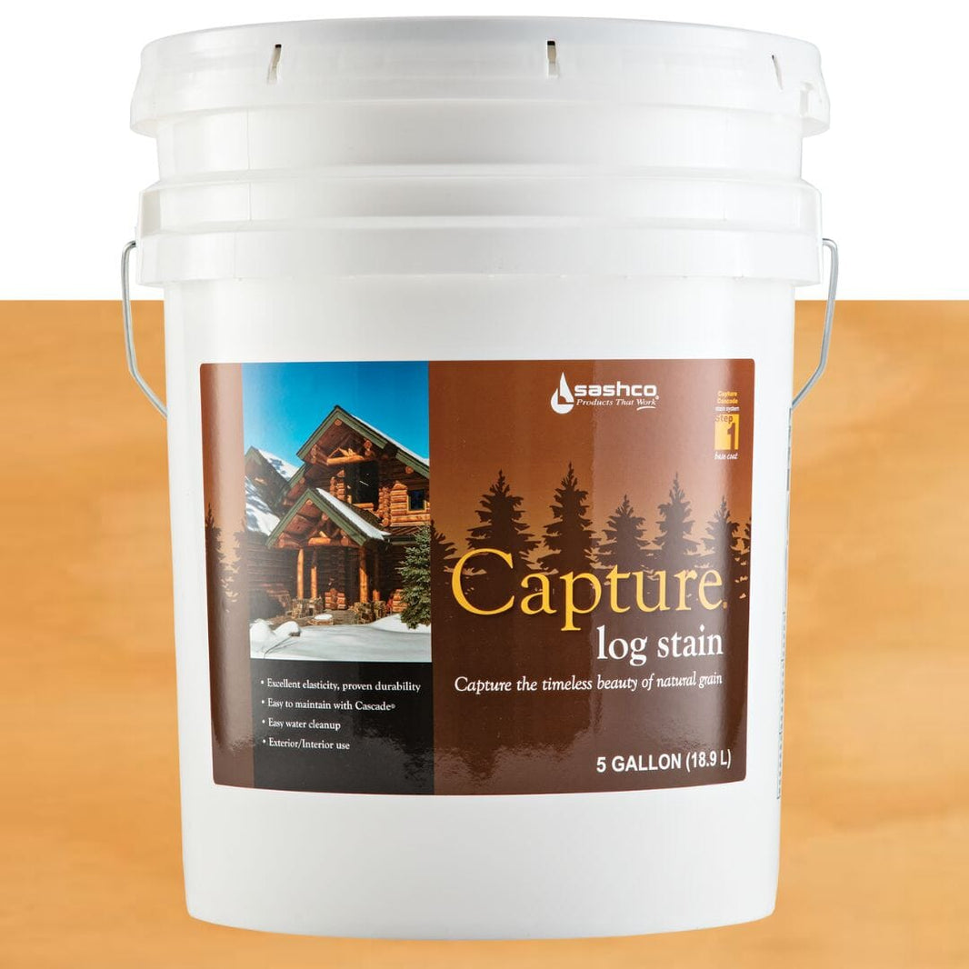 Capture Log Stain (5 Gallons) | Sashco Capture Stain - Western Log Home ...