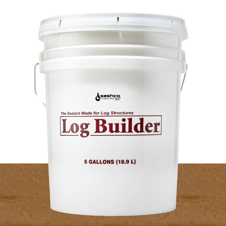 Log Builder Caulking - 5 Gallons - FREE SHIPPING - Log Builder Log Home ...