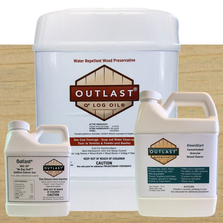 Outlast Q8 Log Oil (5 Gallons) | One Coat Q8 Exterior Log Oil - Western ...