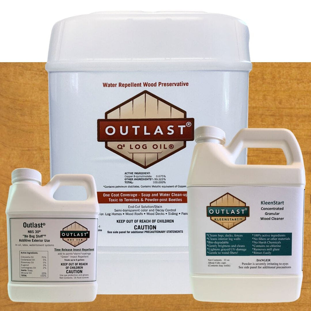 Outlast Q8 Log Oil (5 Gallons) | One Coat Q8 Exterior Log Oil - Western ...