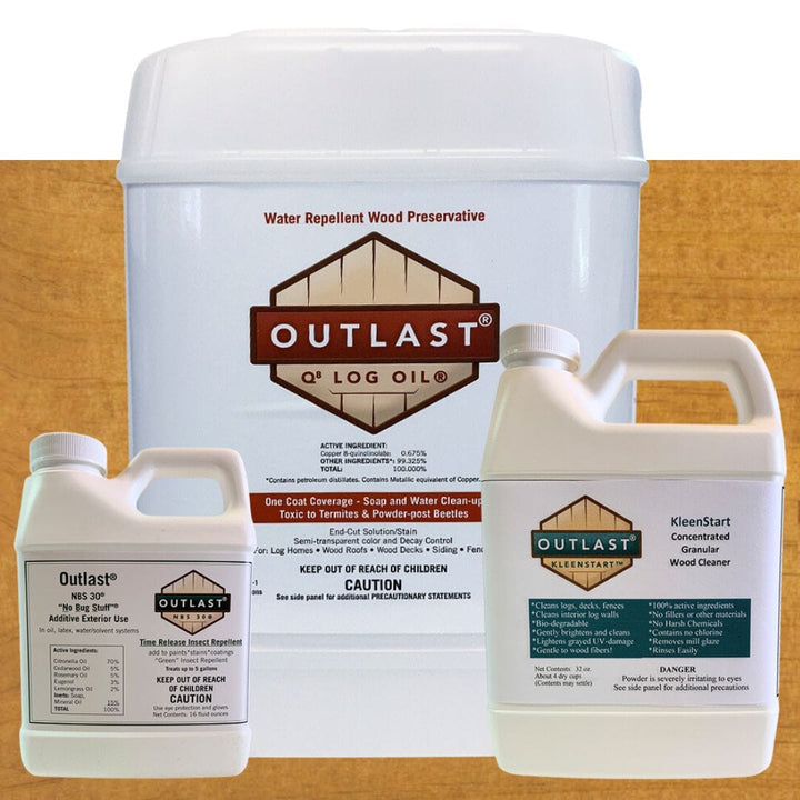 Outlast Q8 Log Oil (5 Gallons) | One Coat Q8 Exterior Log Oil - Western ...
