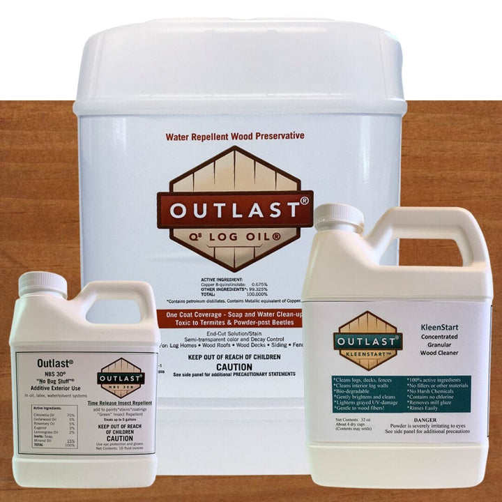 Outlast Q8 Log Oil (5 Gallons) | One Coat Q8 Exterior Log Oil - Western ...