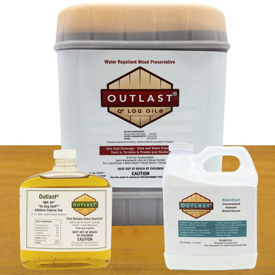 Outlast Q8 Log Oil (5 Gallons) | One Coat Q8 Exterior Log Oil - Western ...