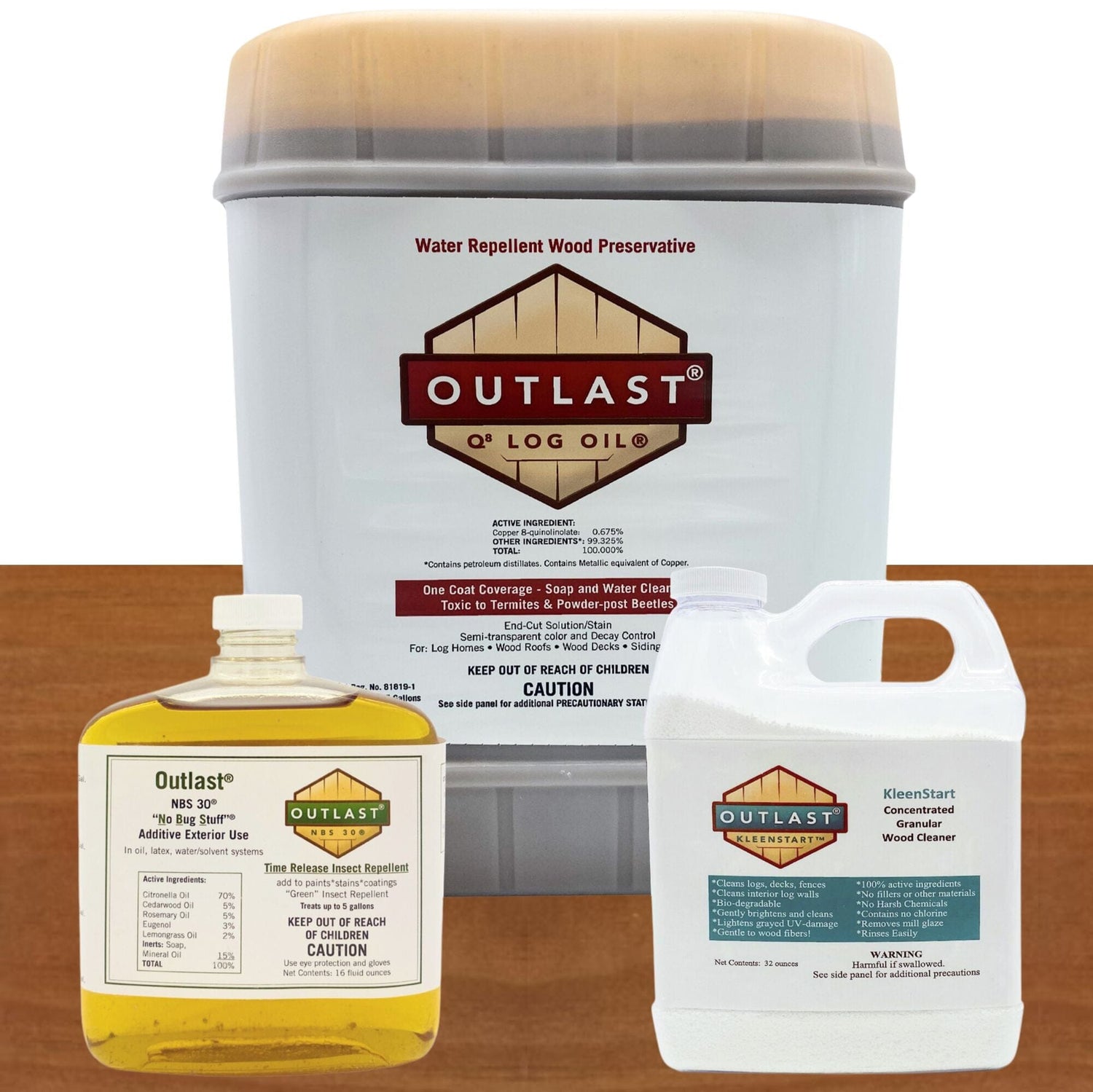Outlast Q8 Log Oil (5 Gallons) | One Coat Q8 Exterior Log Oil - Western ...