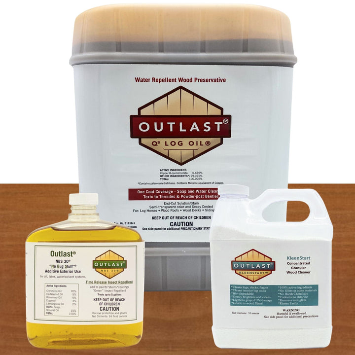 Outlast Q8 Log Oil (5 Gallons) | One Coat Q8 Exterior Log Oil - Western ...