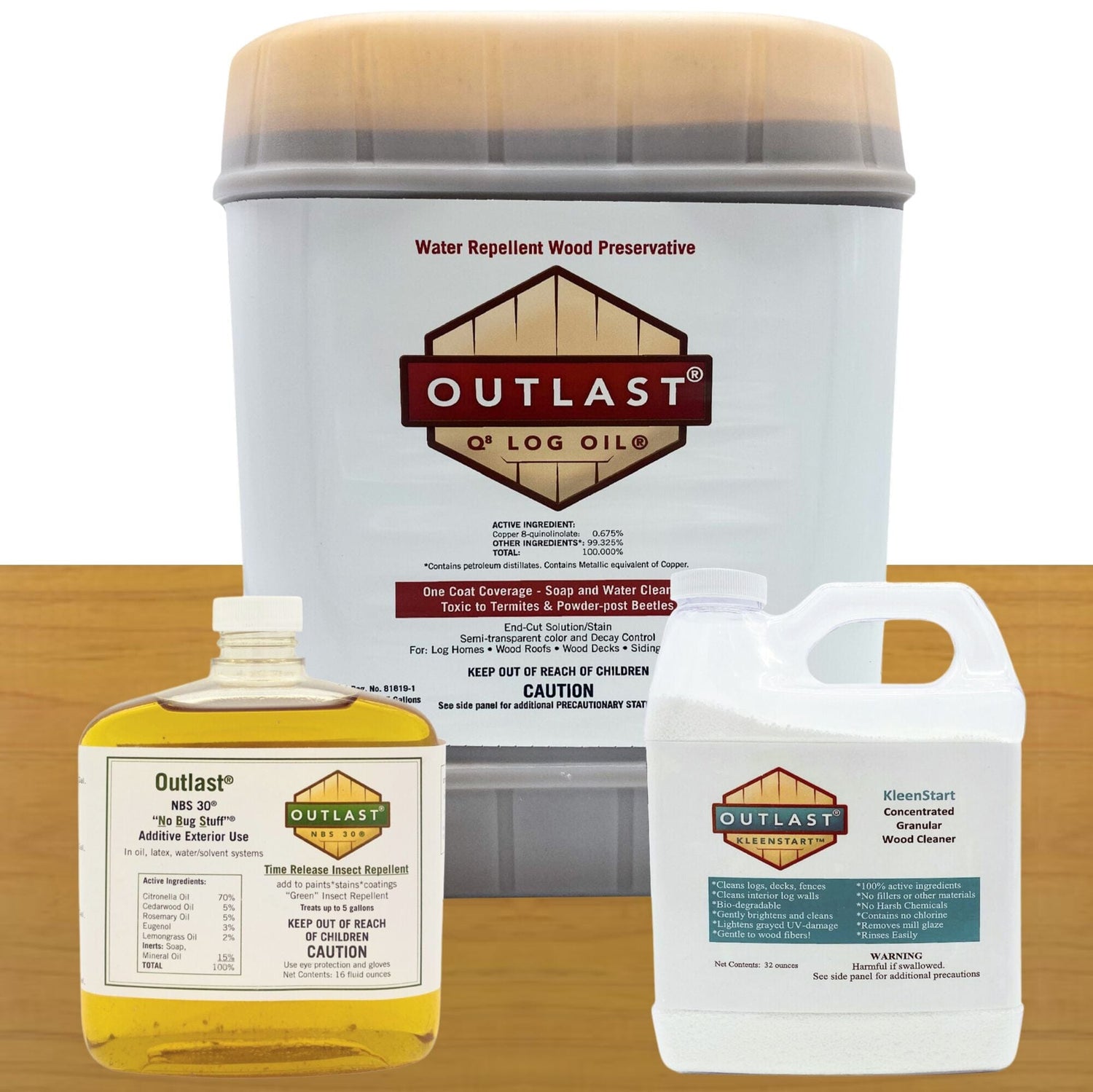 Outlast Q8 Log Oil (5 Gallons) | One Coat Q8 Exterior Log Oil - Western ...