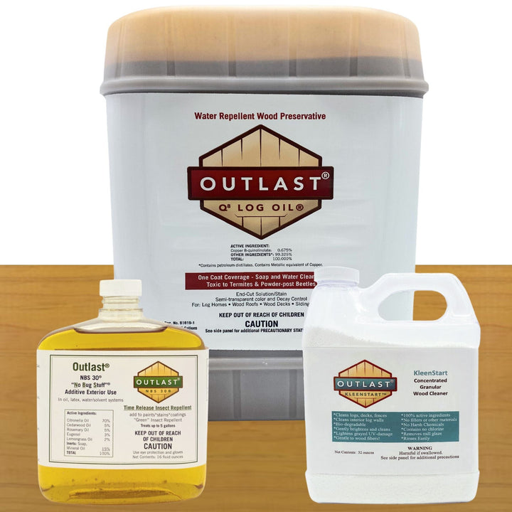 Outlast Q8 Log Oil (5 Gallons) | One Coat Q8 Exterior Log Oil - Western ...