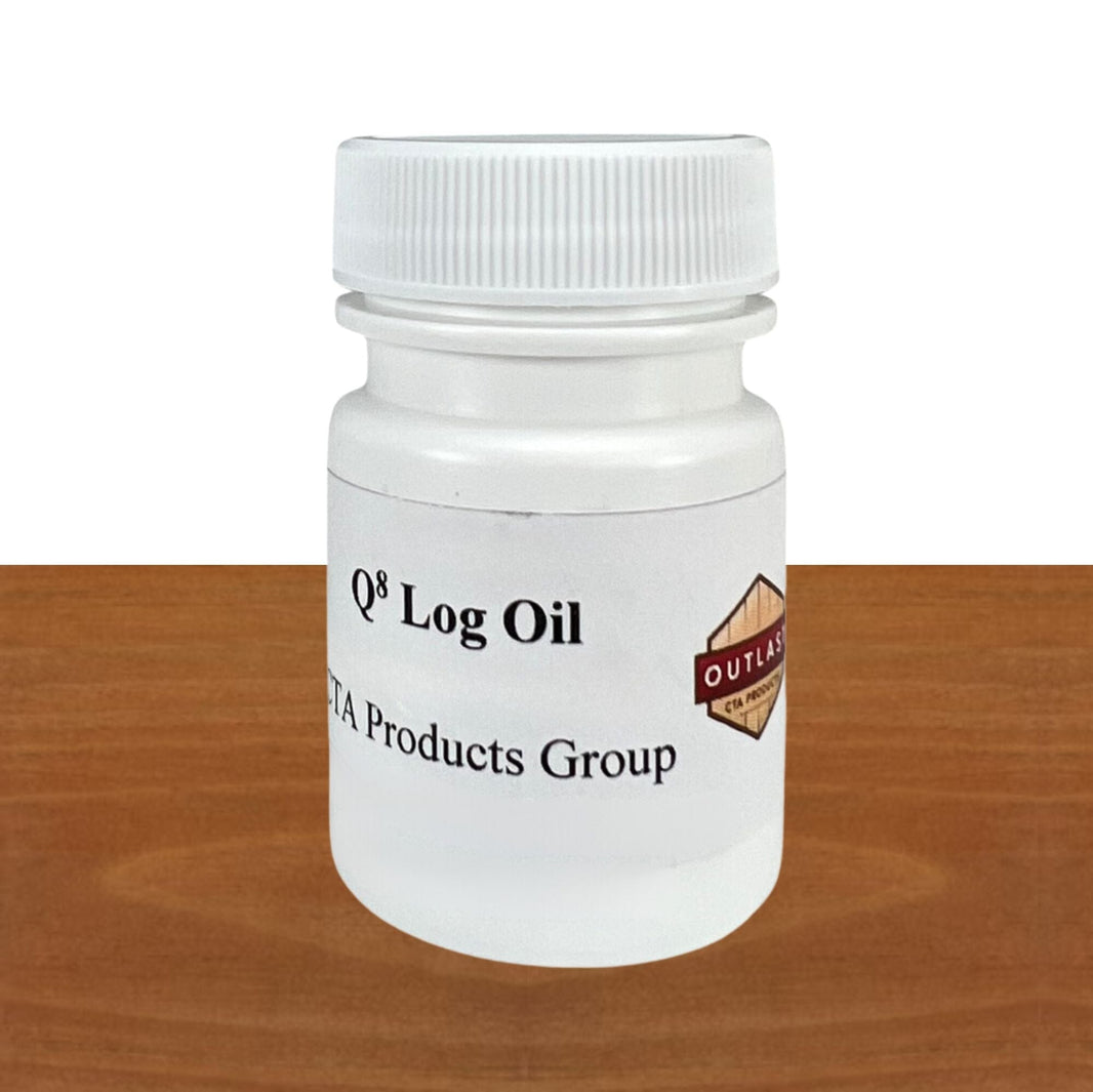 Outlast Q8 Log Oil - Sample Size - Log Home Stain Samples – Western Log ...