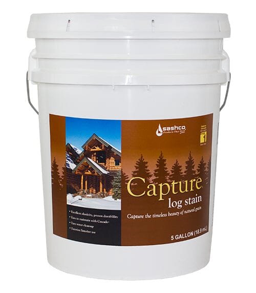 Capture Log Stain (5 Gallons) | Sashco Capture Stain - Western Log Home ...