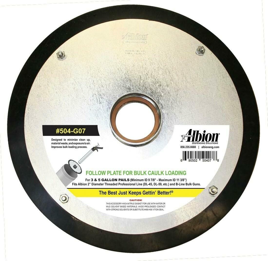 Steel Follow Plate for Bulk Loading or Air Guns - Chinking Tools & Guns ...