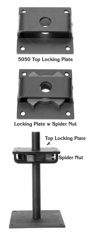 Top Locking Plate - Log Home Screw Jacks – Western Log Home Supply